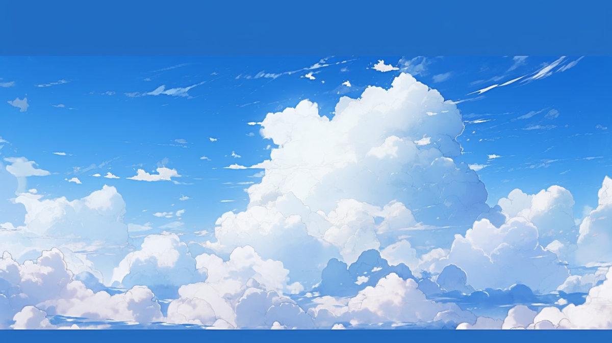 Blue sky illustration | Sofria.Inc